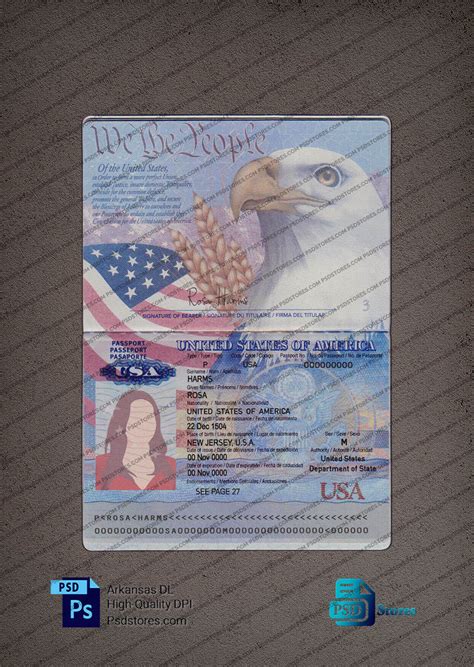 Custom Passport Template