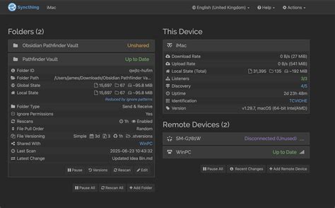 Syncthing Not Actually Syncing Support Syncthing Community Forum
