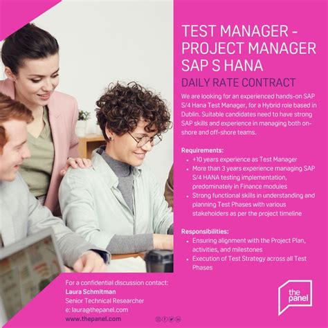 The Panel On Linkedin Testmanager Projectmanager Sap 4hana Hana