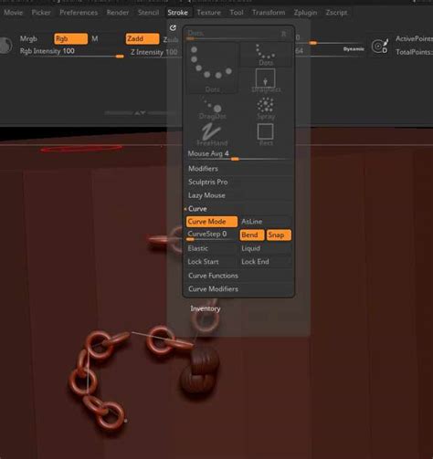 Curve Steps Zbrushcentral