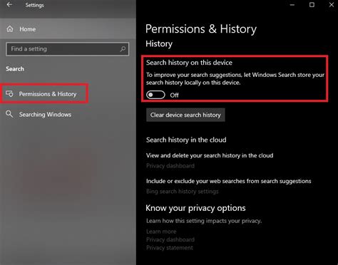 How To Disable Windows Search History Feature In Windows Technoresult