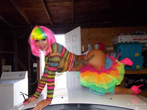 Angelina Valentine Tagging Her Name With Her Tits Out 14 Photos