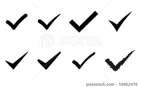 複選標記變體集 插圖素材 59902476 PIXTA圖庫