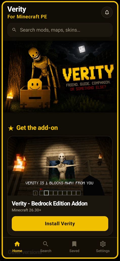 Verity Mod For Minecraft Pe Apk For Android Download