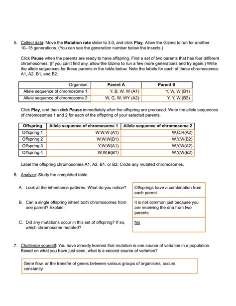 Evolution Mutation And Selection Gizmo Answer Key Virtual High School Edubirdie