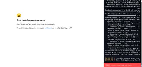 Deployment Trouble Community Cloud Streamlit