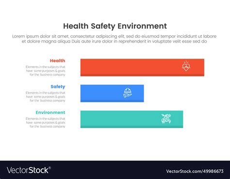 Hse Framework Infographic 3 Point Stage Template Vector Image
