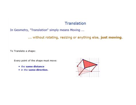 Definition Of Translation In Math
