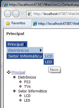 ASP NET ASP Controls SiteMapPath Menu E TreeView