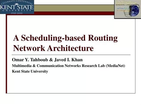 Ppt A Scheduling Based Routing Network Architecture Powerpoint