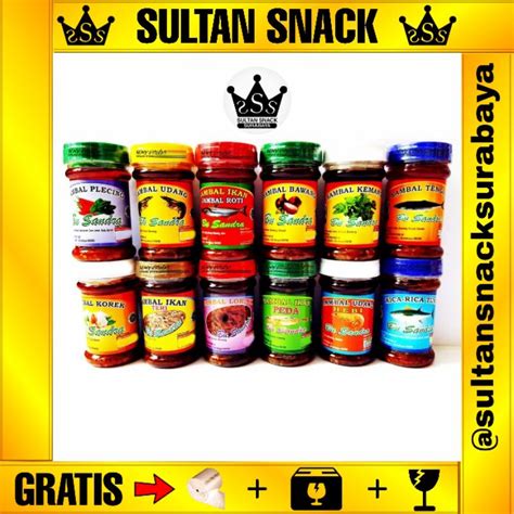 Jual Sultan Snack Sambal Sambel Bu Sandra Hot Special Shopee Indonesia