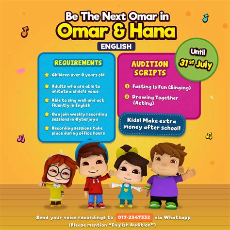 Syazana Zahidah Mohd Uzir On Linkedin We Are Looking For Voice Talents To Join Omar And Hana We
