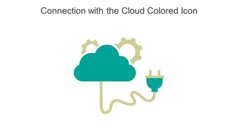 Connection With The Cloud Colored Icon In Powerpoint Pptx Png And Editable Eps Format Ppt Powerpoint