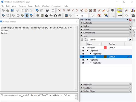 trying to create an extension tag folder visibility to hide and show