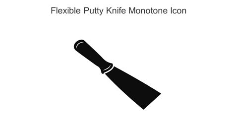 Flexible Putty Knife Monotone Icon In Powerpoint Pptx Png And Editable Eps Format