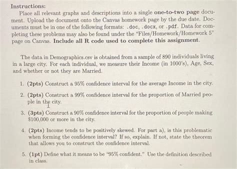 Solved Instructions Place All Relevant Graphs And Chegg Com