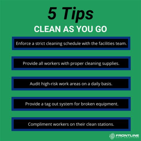 Clean as You Go Policy: Essential Workplace Safety