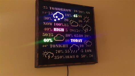 Gorgeous Weather Icon Display Made With Neopixels Adafruit Industries Makers Hackers