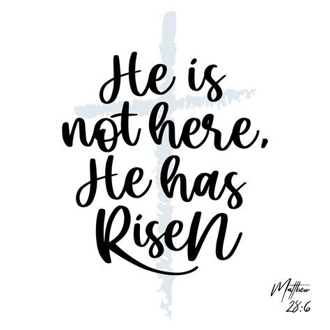 Bible Verse He Has Risen Vector Illustration 7688806 Vector Art At