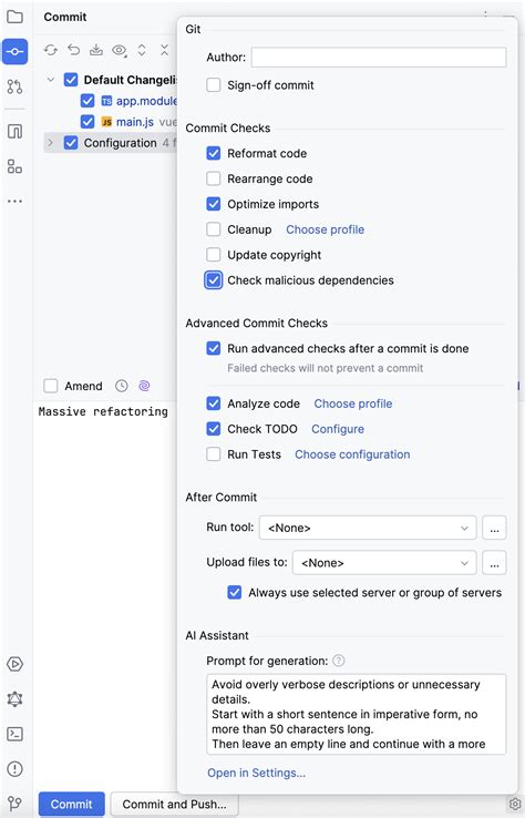 Git Webstorm