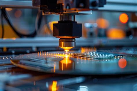 Premium Photo Robotic Manufacturing Of Semiconductors And Computer