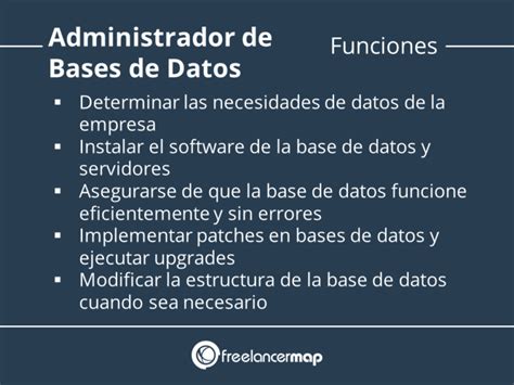 ¿qué Hace Un Administrador De Bases De Datos Perfiles En Ti