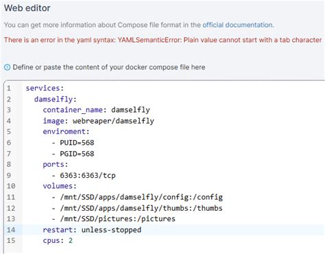 Trying And Failing To Create A Valid Docker Compose Yaml File For