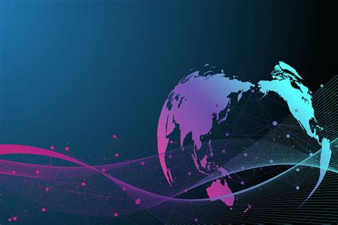 큰 복잡 한 데이터입니다 추상적인 배경 그래픽 통신입니다 관점 배경 시각화입니다 분석 네트워크입니다 벡터 일러스트 레이 션 세계지도에 대한 스톡 벡터 아트 및 기타 이미지