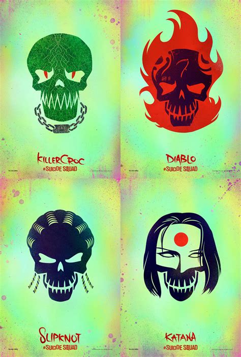 ‘suicide Squad Launches Character Icon Logos Cinemabravo