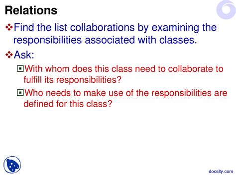 Relations Object Oriented Analysis And Design Lecture Slides Docsity
