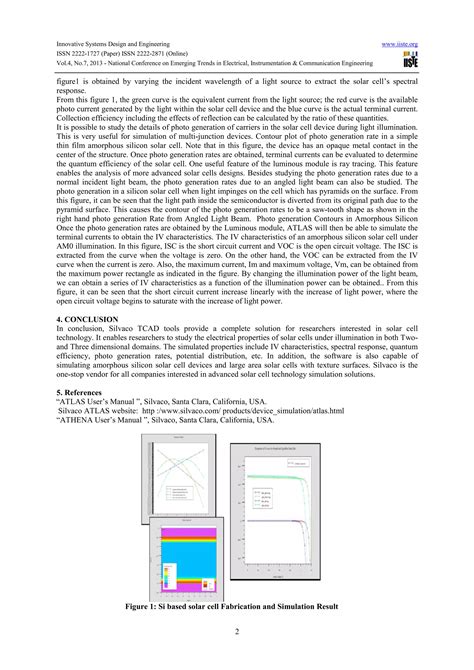 Fabrication And Simulating Solar Cell Devices Using Silvaco Tcad Tools Pdf