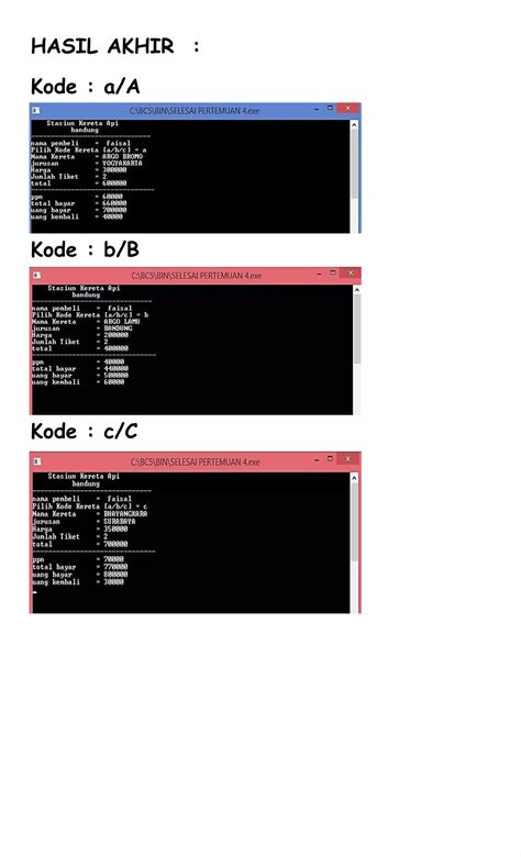 Soal Program Borland C Stasiun Kereta Api Pdf