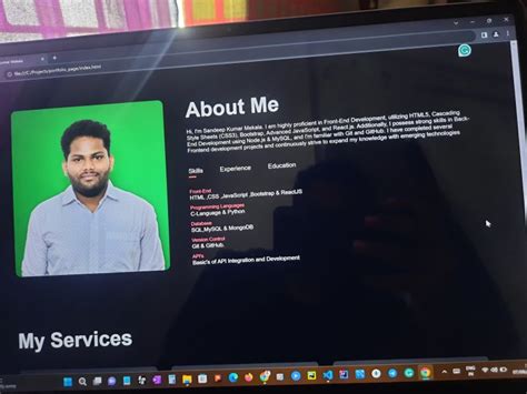 Sandeep Kumar Mekala On Linkedin Webdevelopment Portfolio Coding Frontend Webdesign