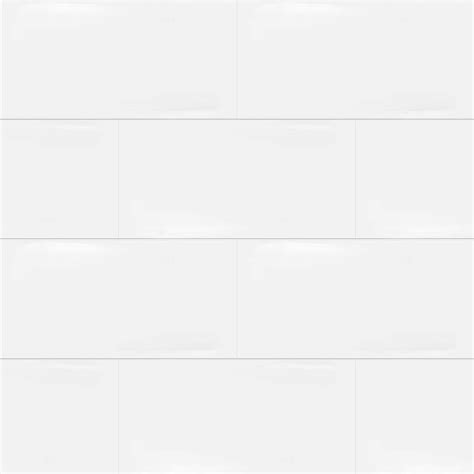 Duomo White Ceramic Wall Tile Large Rectangle 300x600mm Ceramic Wall