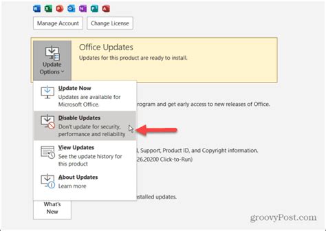 How To Disable Microsoft Office Updates On Windows