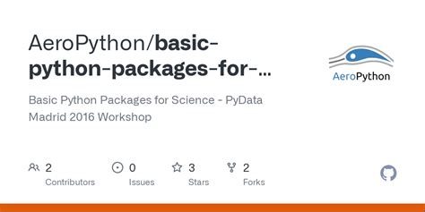 GitHub AeroPython Basic Python Packages For Science Basic Python Packages For Science