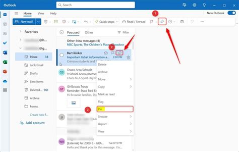 How To Pin Or Unpin Emails In Outlook On Windows 11 Geek Rewind