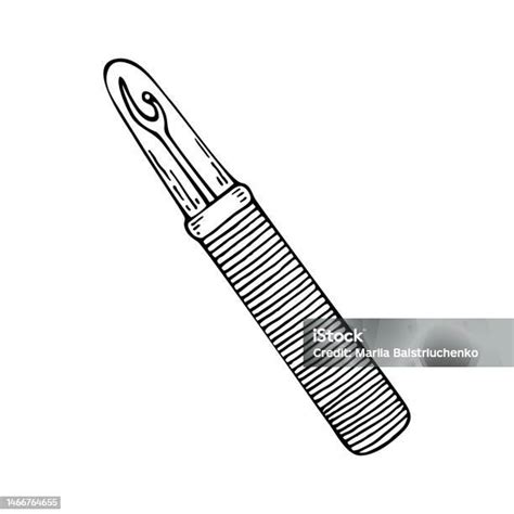 솔기 리퍼 라인 아트 실을 자르는 재봉틀 재단사 직업 손으로 그린 벡터 낙서 그림입니다 가위에 대한 스톡 벡터 아트 및 기타 이미지 Istock