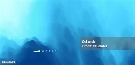 푸른 추상적 인 바다 풍경 바다 표면 파도가있는 현실적인 풍경 자연 배경 표지 디자인 템플릿 배너 전단지 포스터 또는 브로셔에