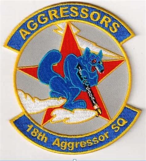 18th Aggressor Squadron Patch Sew On Etsy