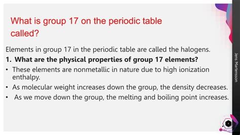 Chapter 12 Group 17 Elements Pptx Chemistry Science