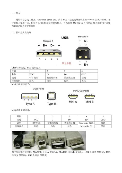 Usb接口接线图 千图网