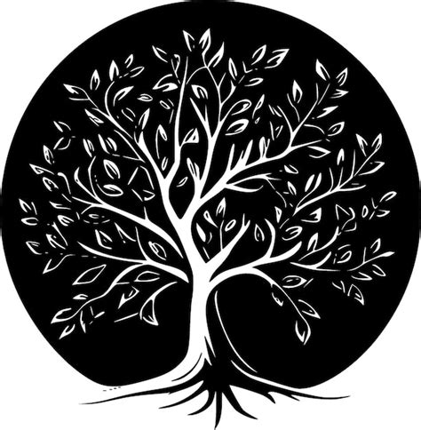 Premium Vector Tree Of Life Minimalist And Flat Logo Vector Illustration