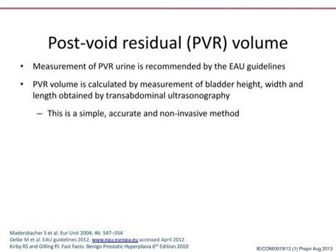 Abnormal Voiding Recorded