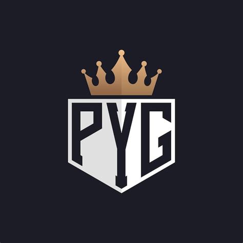 Premium Vector Luxury Pyg Logo With Crown Elegant Initials Pyg Letter Logo For Exclusive