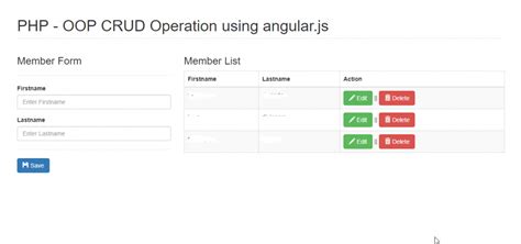 Oop Crud Operation Using Angularjs In Php Campcodes