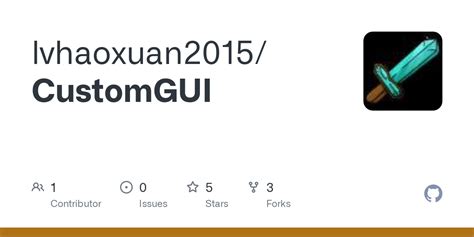 Github Lvhaoxuan2015customgui
