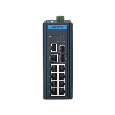 EKI 8510G 2FI 8G 2G SFP Managed TSN Switch Semaphore Systems