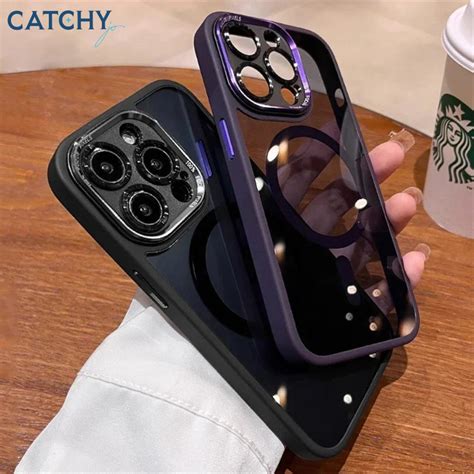 Iphone Luxury Clear Magsafe Case With Camera Protector