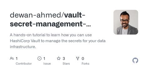 Github Dewan Ahmed Vault Secret Management Tutorial A Hands On Tutorial To Learn How You Can